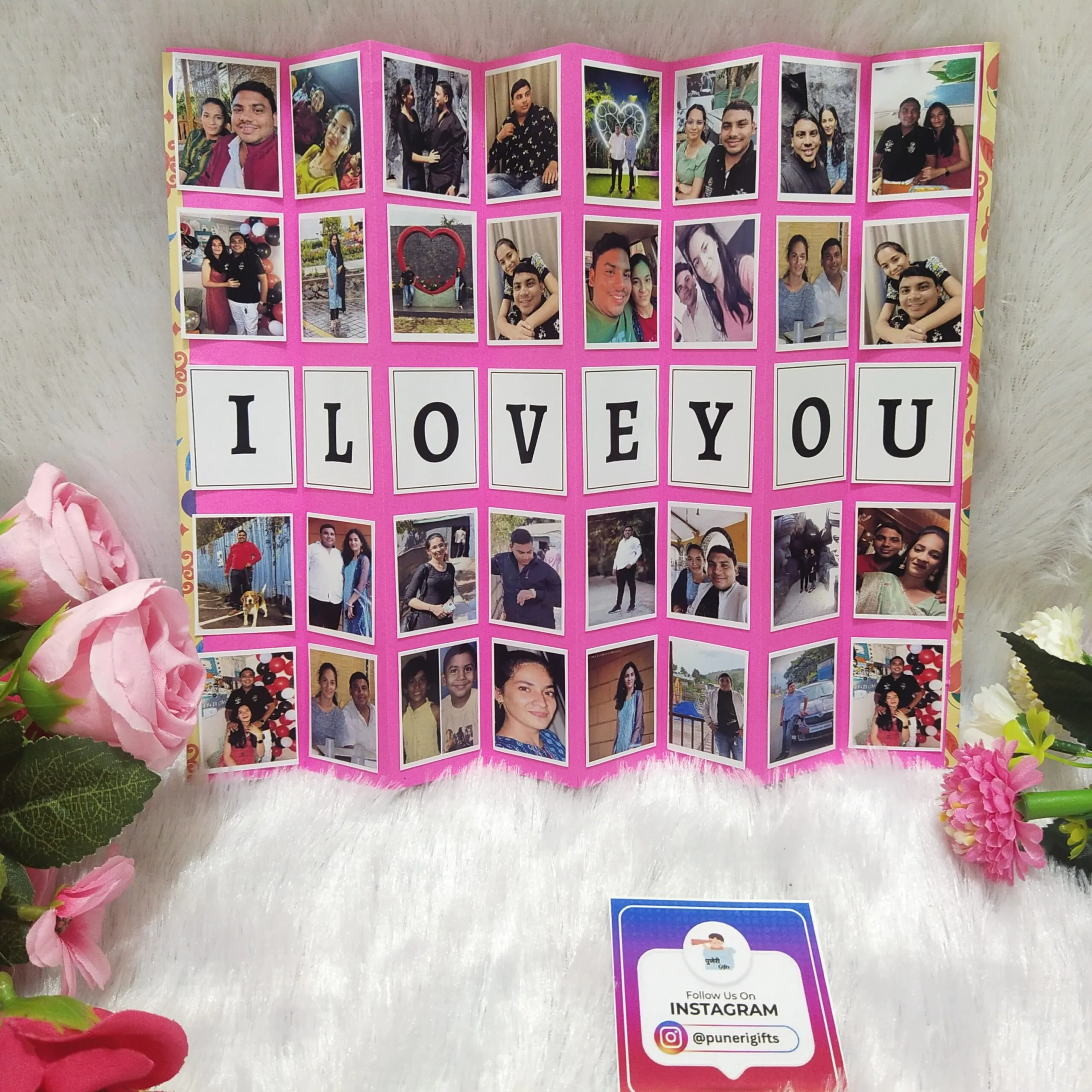 Customized Collage Photo Frame For Birthday - Puneri Gifts